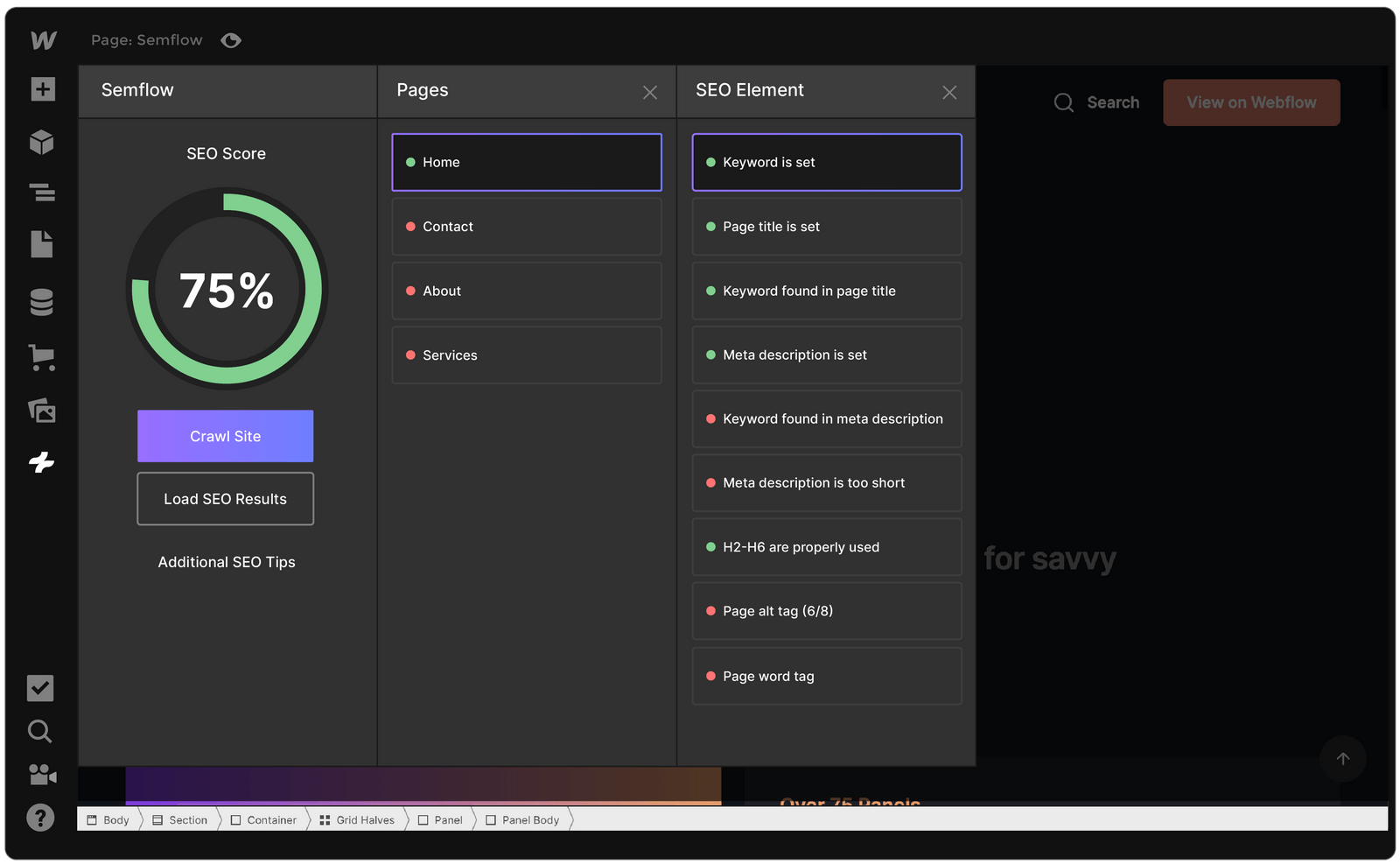 The Webflow SEO Plugin | Semflow